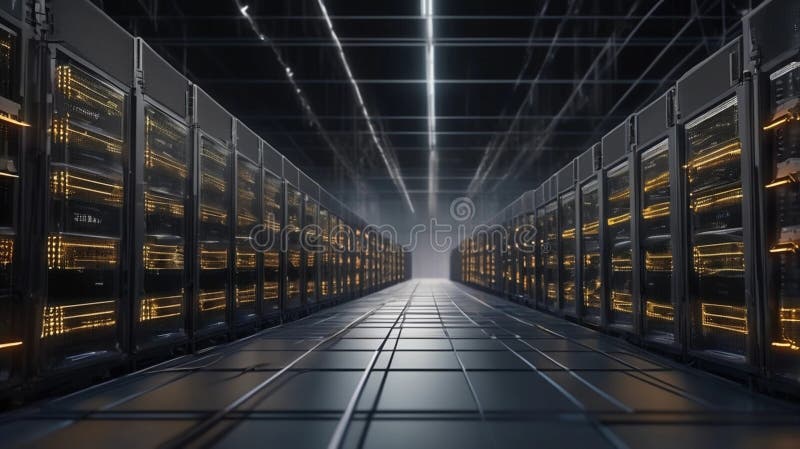 Mining Revolution - the Backbone of Cryptocurrency Stock Illustration ...