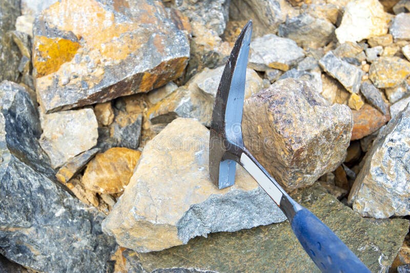 Mining Rock Hammer stock image. Image of field, iron - 329383927