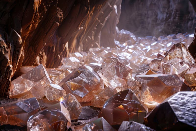 Mining of Rough Diamonds in a Quarry with Industrial Mining Equipment ...