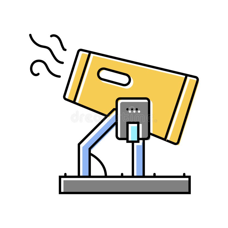 Mining Site Plan Color Icon Vector Illustration Stock Illustration ...