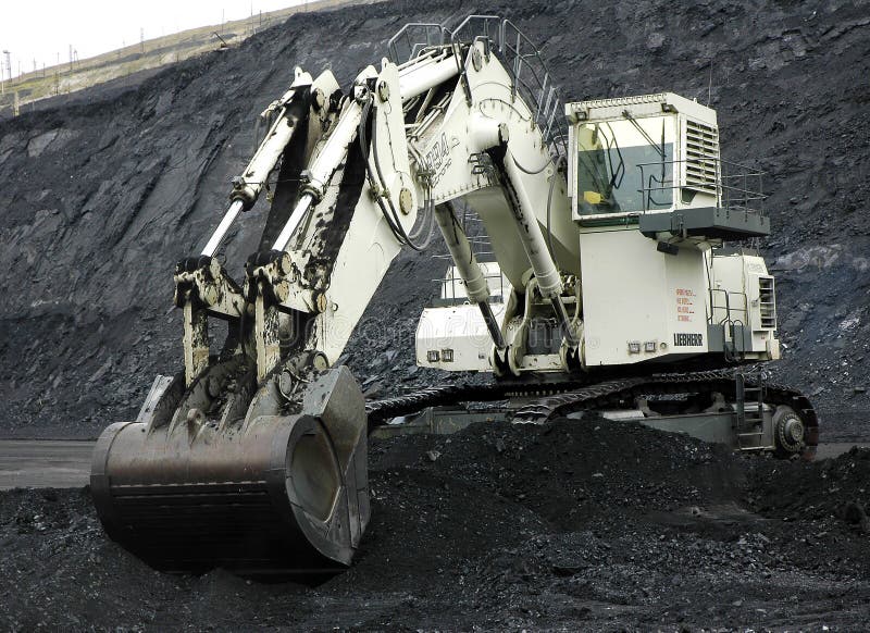 Mining, Excavator for Coal Mining. Stock Photo - Image of operations ...