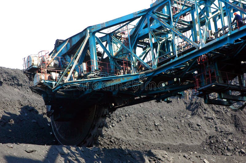 Mining, Excavator for Coal Mining. Stock Photo - Image of exclusive ...