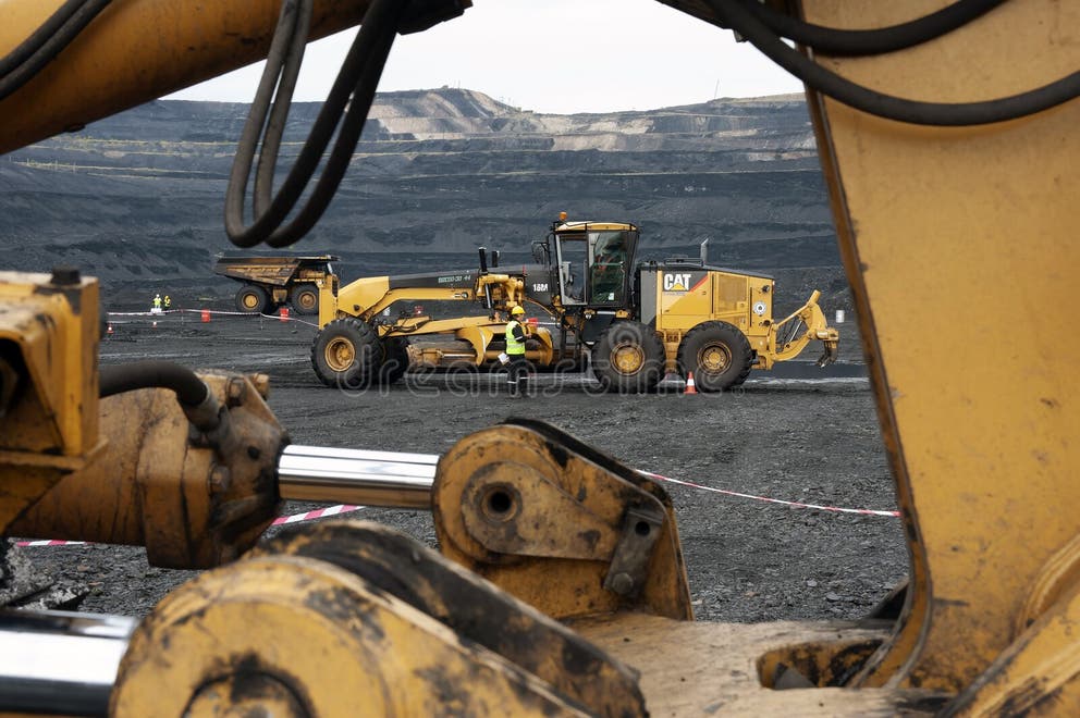 Mining, Special Equipment for Working in a Quarry, Grader Editorial ...