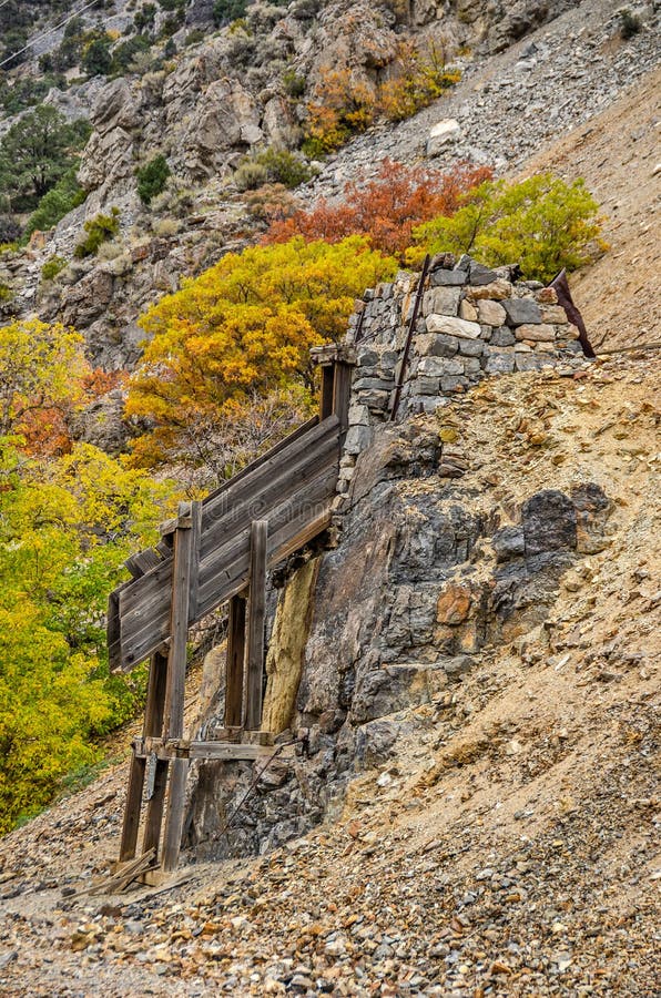 Mining Structure In The Mountains Stock Image - Image of states, green ...