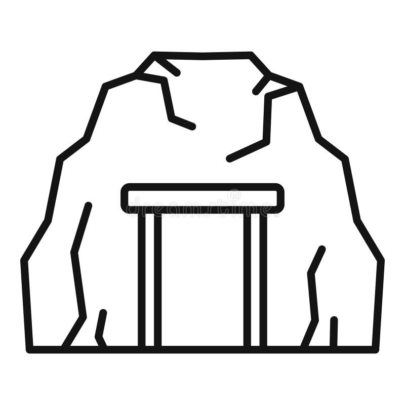 Mining Support Beams Holding a Mine Ceiling Up Stock Vector ...