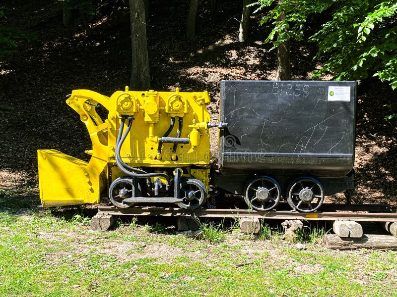 Small Mining Train Used in Mining Tunnels Stock Photo - Image of small ...