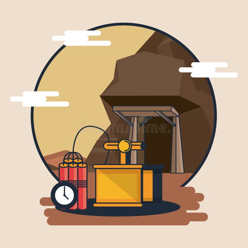 Mining Explosives Stock Illustrations – 150 Mining Explosives Stock ...