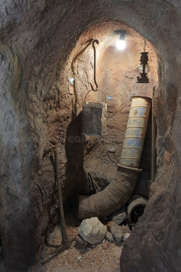 Mining Tools in a Mine Tunnle Stock Image - Image of culture, industry ...