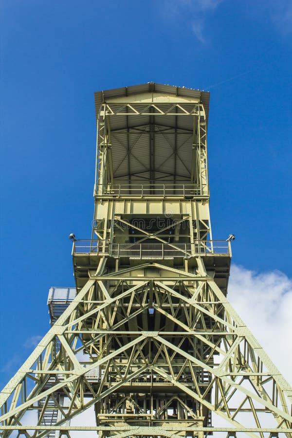 Mining tower as a memorial stock photo. Image of activity - 52183924