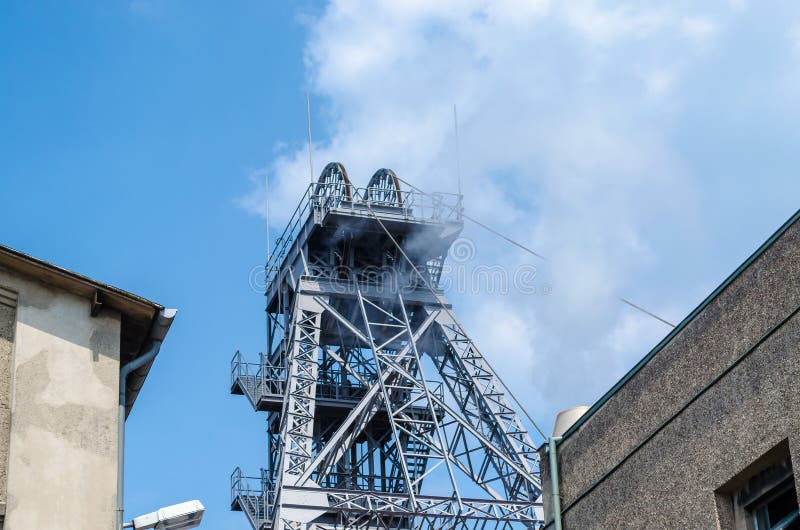 Mining Tower stock photo. Image of heavy, scaffolding - 53444718