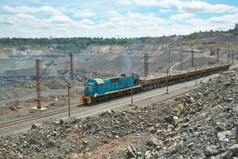 Mining Train stock image. Image of railroad, grey, desert - 32393877