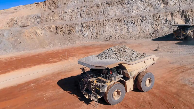 Mining Truck Transporting Minerals from the Mine To the Open Pit Stock Image - Image of ...