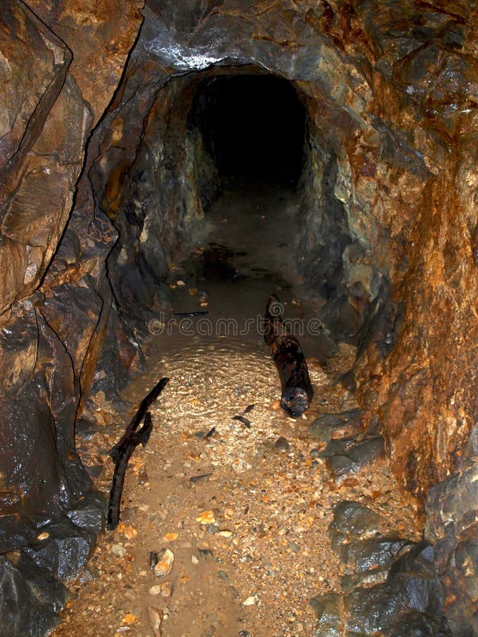 Mining Tunnel in Death Valley Stock Photo - Image of bright, shape ...
