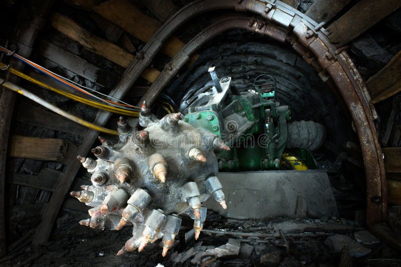 Mining underground machine stock image. Image of mining - 204476841