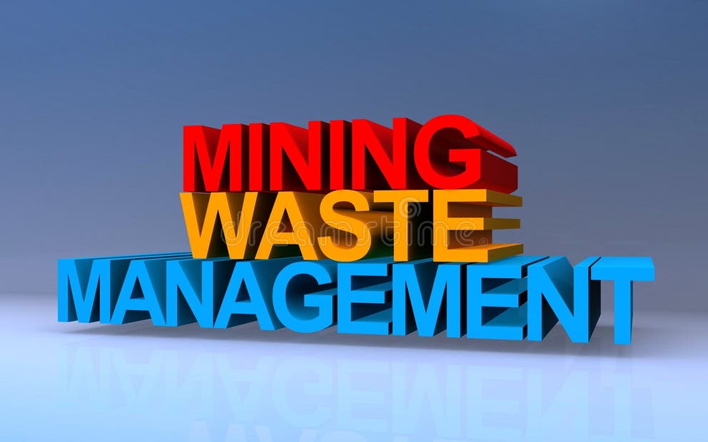 Mining Waste Management on Blue Stock Photo - Image of monitoring ...