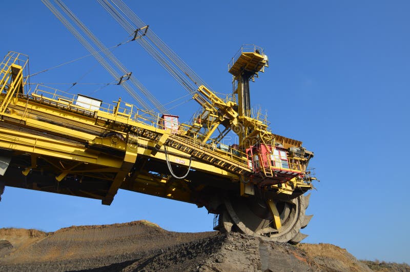 Mining wheel stock image. Image of blue, excavator, industrial - 66471719