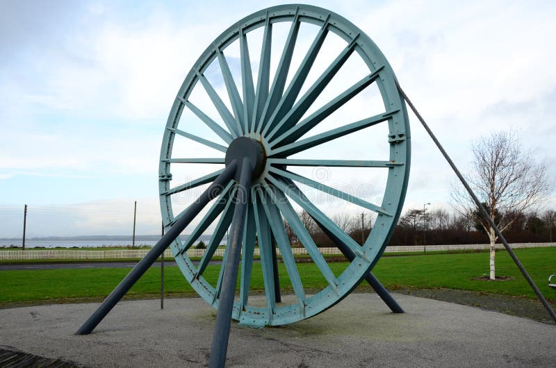 Mining Wheel stock photo. Image of rope, coal, landmark - 87281782