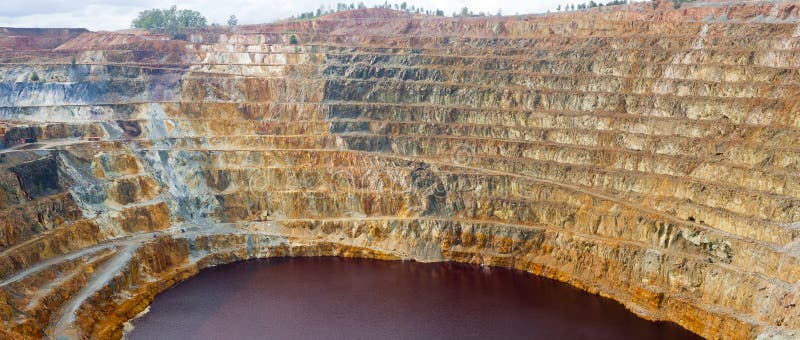 Mining Work at the "Corta Atalaya" Mine, One of the Largest Open Pit ...