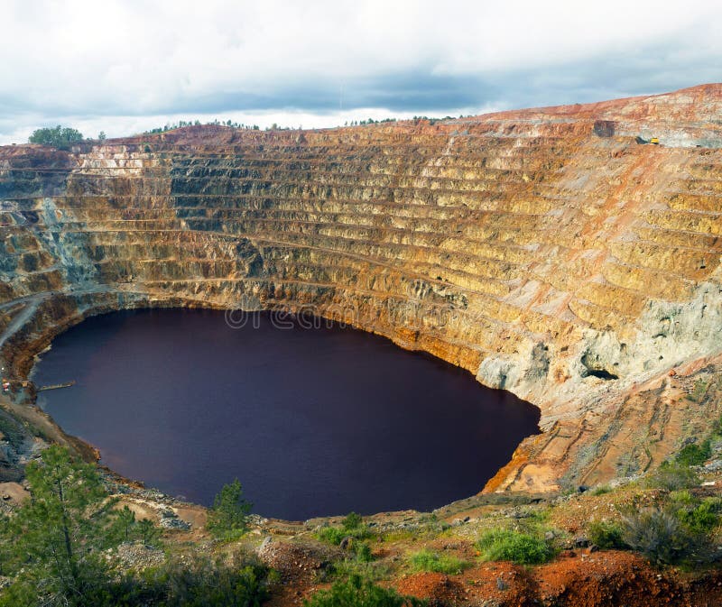 Mining Work at the "Corta Atalaya" Mine, One of the Largest Open Pit ...