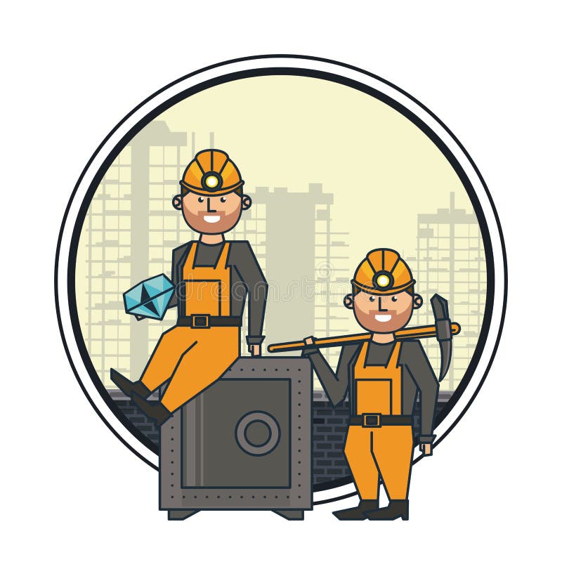 Mining Workers Stock Illustrations – 565 Mining Workers Stock ...