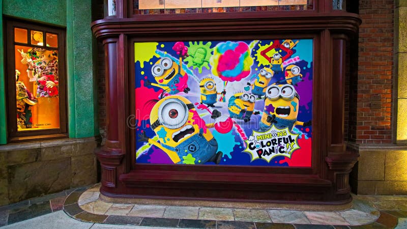 The Minion Park Welcome Board Editorial Photography - Image of ...
