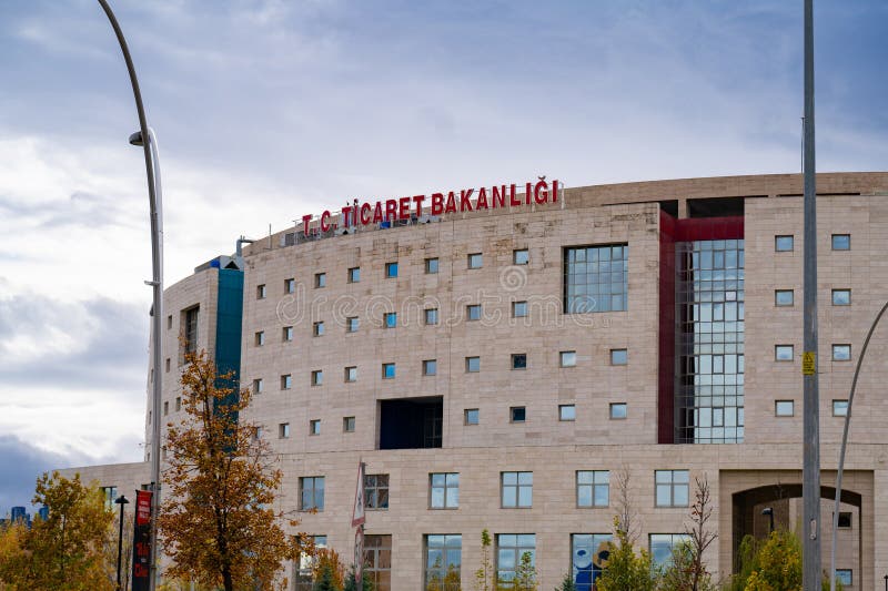 Ministry of Trade (Turkey) Building. Editorial Photo - Image of ...