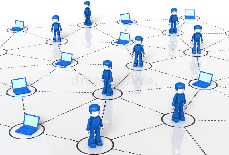 Communication network stock illustration. Illustration of internet ...