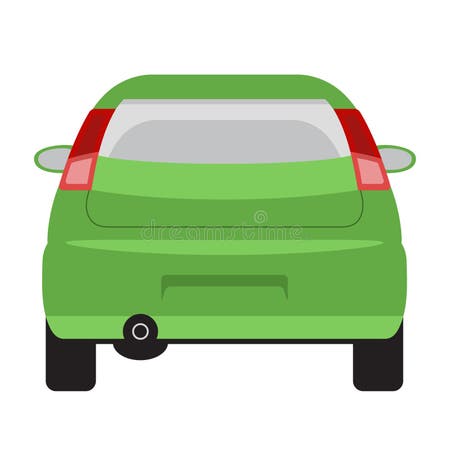 Minivan back view. stock vector. Illustration of drive - 219006737