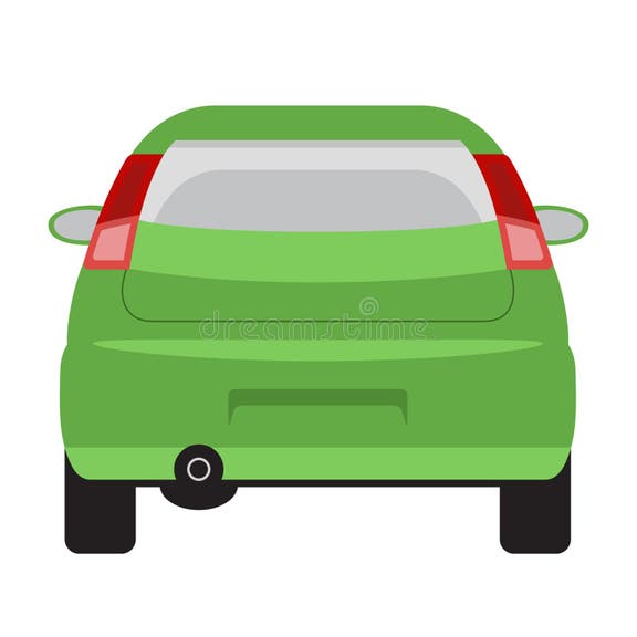 Minivan back view. stock vector. Illustration of drive - 219006737