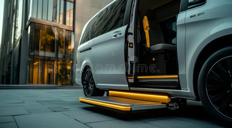 This Minivan Has a Wheelchairaccessible Design with an Extended Ramp ...