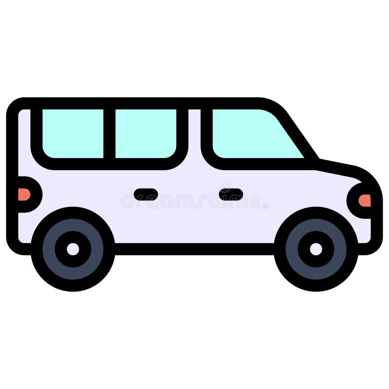 Minivan Icon, Transportation Related Vector Stock Vector - Illustration ...