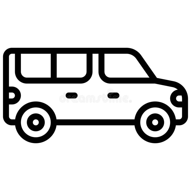 Minivan Icon, Transportation Related Vector Stock Vector - Illustration ...