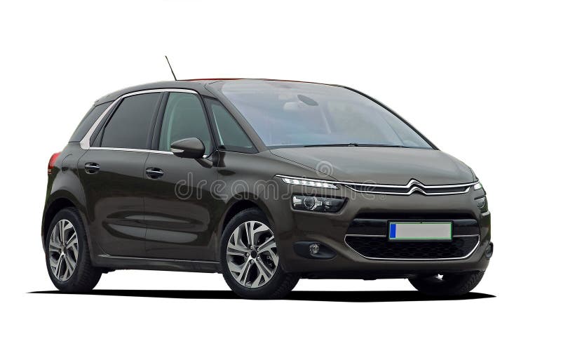 Minivan, Mpv, Coche Gris Aislado Foto de archivo - Imagen de pasajero ...