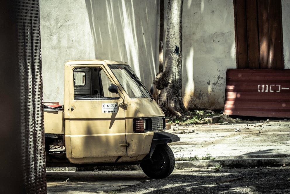 Minivan Piaggio Porter Utility Parked on the Street Editorial Image ...