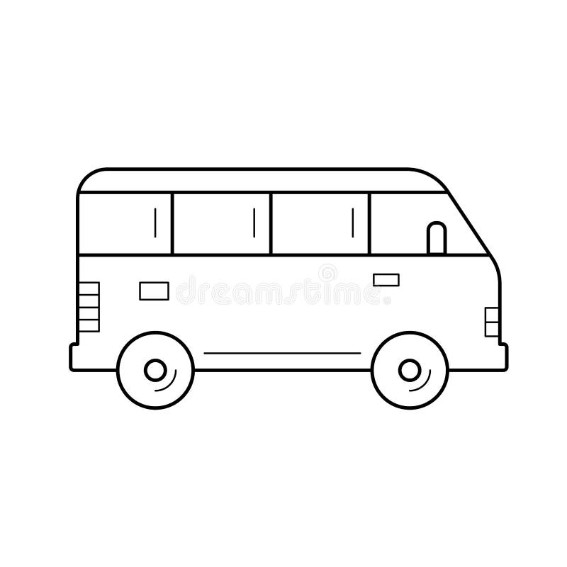 Line Drawing Minibus Stock Illustrations – 231 Line Drawing Minibus ...