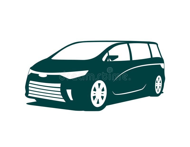 Minivanpictogram vector illustratie. Illustration of minibus - 42687573