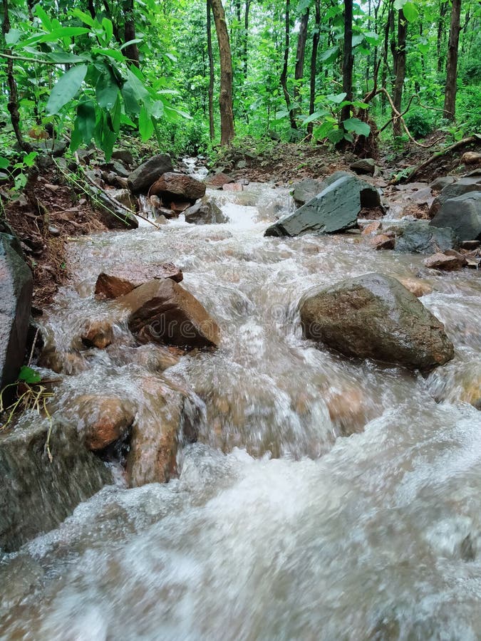 Miniwaterfall stock photo. Image of nature, summer, environment - 89698082