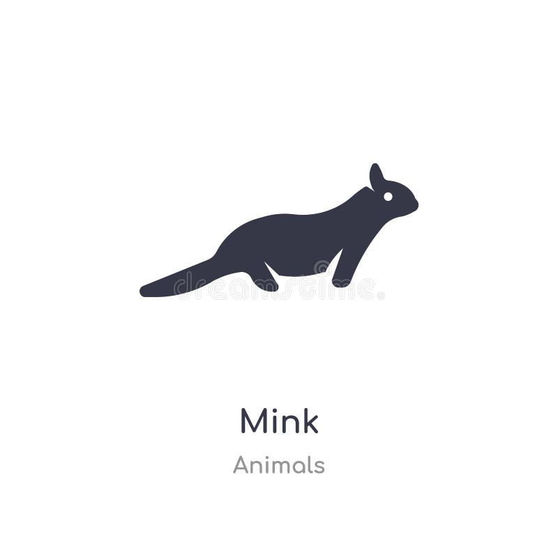 Mink Icon. Isolated Mink Icon Vector Illustration from Animals ...