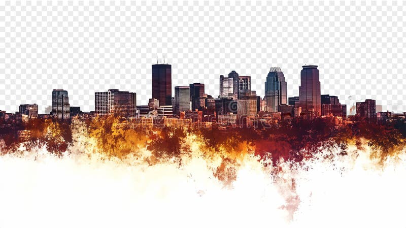 Minneapolis city skyline stock photo. Illustration of construction ...