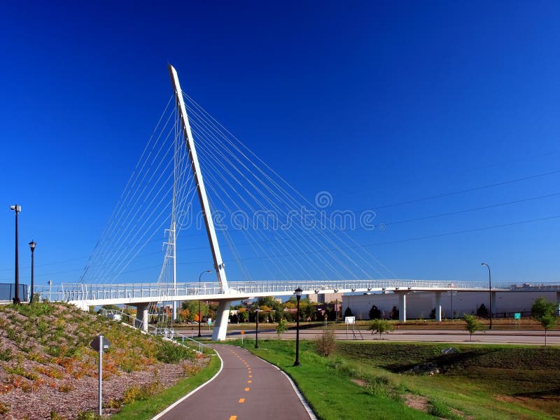 Minneapolis Midtown Greenway Bridge or Sabo Olav B Stock Image - Image ...