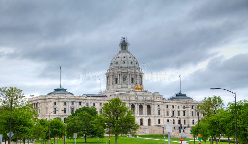 Minnesota Capitol Building in St. Paul, MN Stock Photo - Image of urban ...