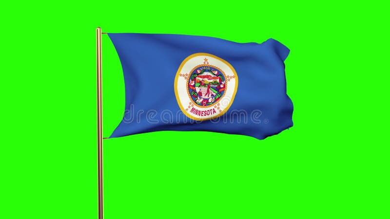 Minnesota Flag Slow Motion stock video. Video of emblem - 204949233