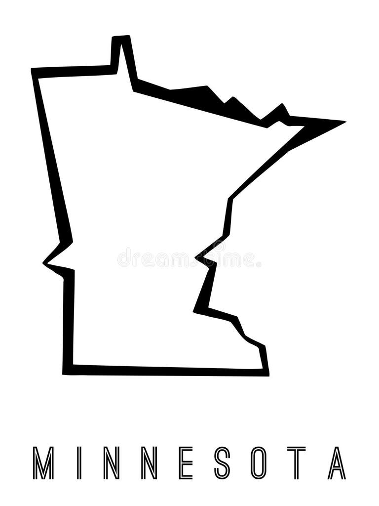 State Minnesota Outline Stock Illustrations – 1,428 State Minnesota ...
