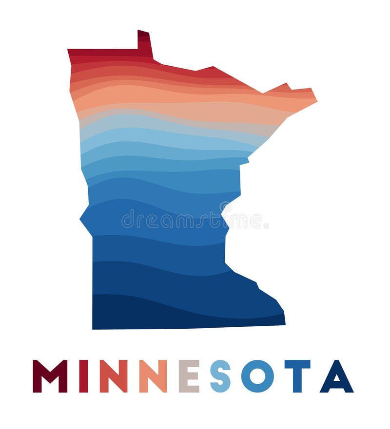 Minnesota map. stock vector. Illustration of business - 190935600