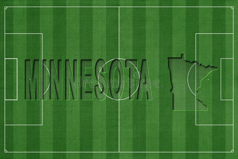 Minnesota on Soccer Field, National Team Stock Illustration ...