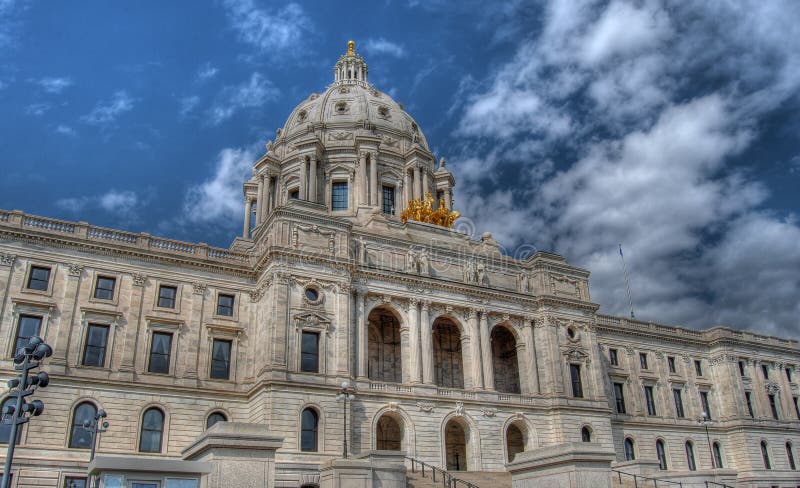 Minnesota State Capitol St Paul MN Stock Photo - Image of impressive ...