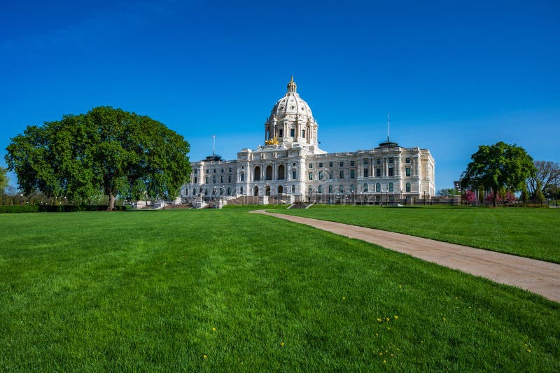 Minnesota State Capitol Building Stock Image - Image of capital ...