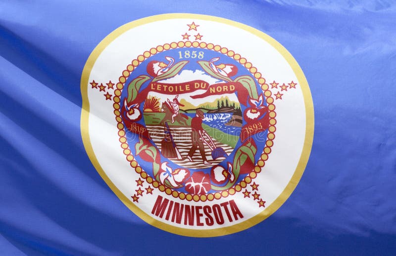 Minnesota State Flag stock image. Image of saint, flag - 14873569