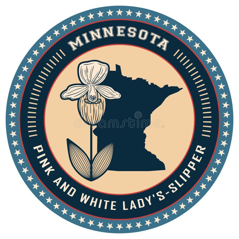 Minnesota State Label. Vector Illustration Decorative Design Stock ...