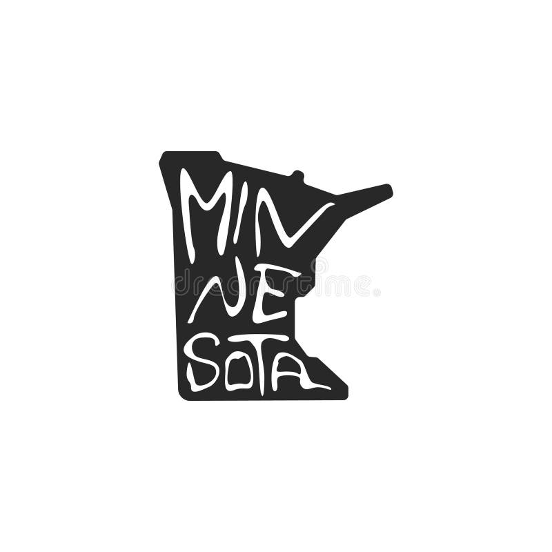 Minnesota State Map. Vector Illustration Decorative Background Design ...